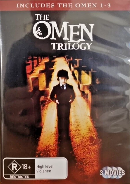THE OMEN TRILOGY (DVD, 2010) Gregory Peck, David Warner, Sam Neill EUR ...