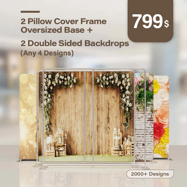 2 FRAME Oversized Base and 2 Double Sided Backdrops (Any 4 $39.77 ...