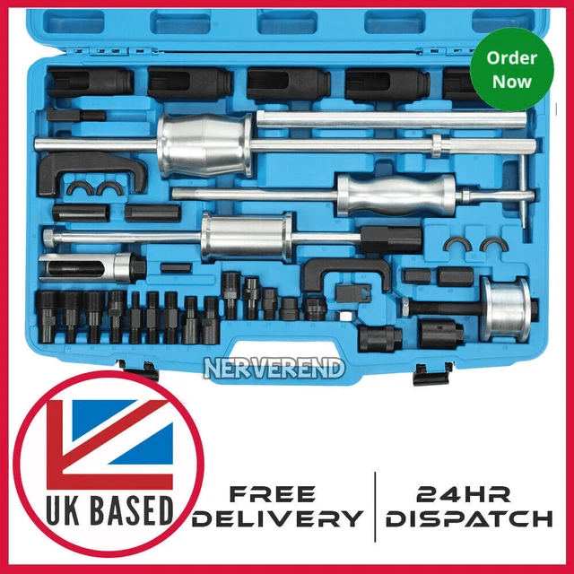 DIESEL INJECTOR PULLER Remover MASTER Tool kit for Vw Ford Bmw Merc ...