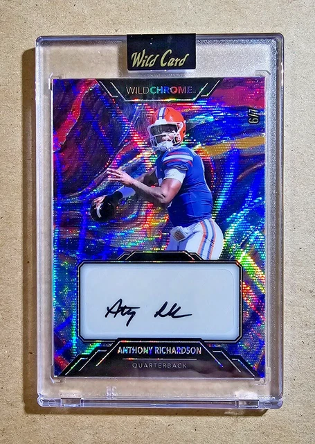 ANTHONY RICHARDSON AUTO 6/7 - 2023 Wild Card WildChrome Multicolore ...
