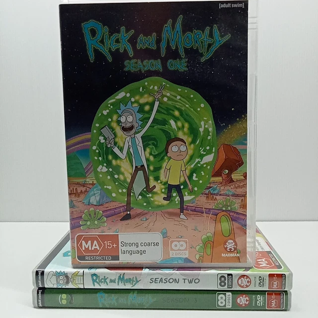 RICK AND MORTY Season 1-3 DVD Animated Science Fiction Free Post EUR 15 ...