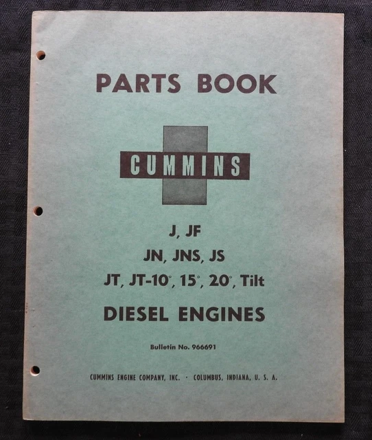 CATALOGUE DE PIÈCES Du Moteur Diesel CUMMINS J JF JN JNS JT 10 15 20 ...