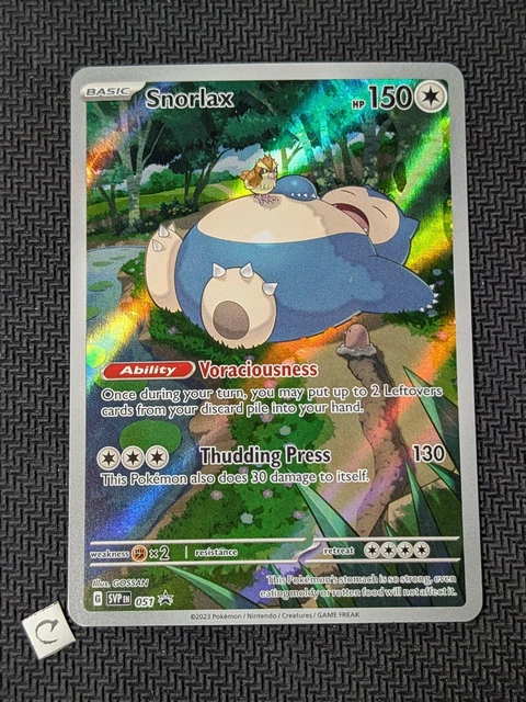 SNORLAX SVP051 - Scarlet & Violet 151 ETB Promo Holo Pokemon TCG NM $24 ...