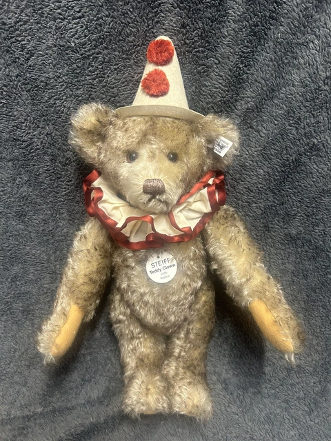 STEIFF `TEDDY CLOWN Replica 1926` Bear Limited Edition Mohair $302.73 ...