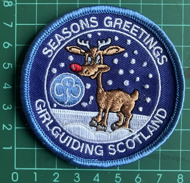 GIRLGUIDING SCOTLAND SEASONS Greetings Badge Patch Guides Sew On Camp ...