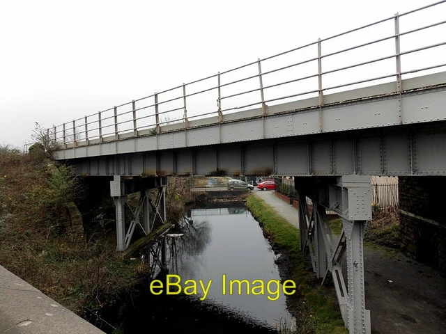 PHOTO 6X4 RAILWAY bridge over the Neath Canal, Neath Viewed from the ...
