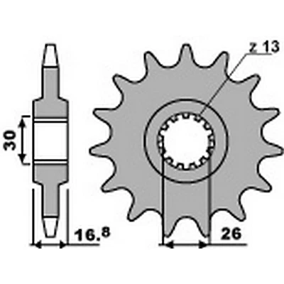 36125 - COMPATIBILE con HONDA CBR 650 F (RC74) 650 2014-2016 Pignone ...