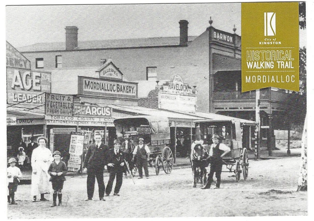 POSTCARD REPRODUCED old Main Street Mordialloc Victoria c.1990.s $5.00 ...