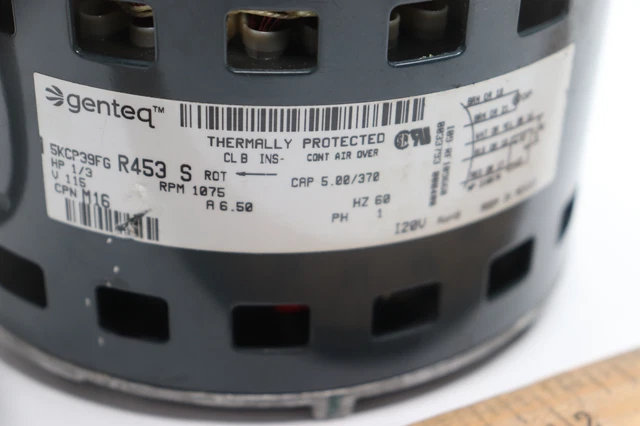 GENTEQ CONDENSER FAN Motor 1/3 HP 5KCP39FG EUR 113,46 - PicClick FR