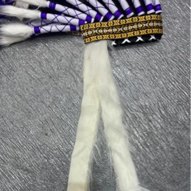 NATIVE AMERICAN CHIEF Headdress Hat Photo Props Artificial Feather ...