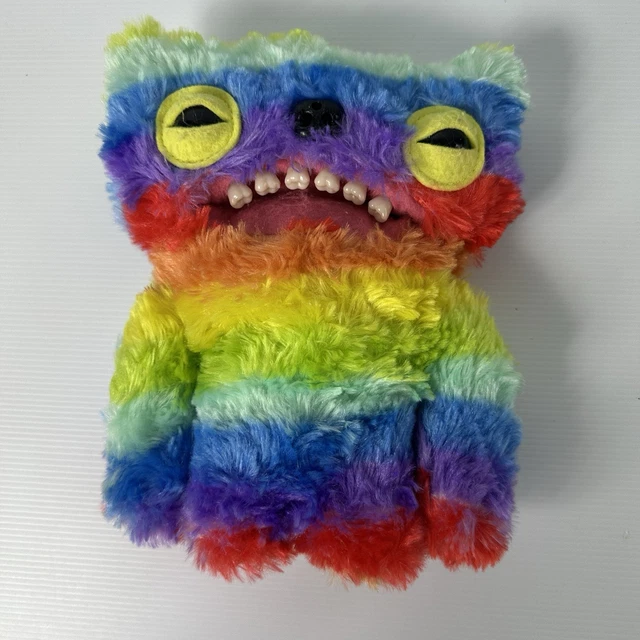 FUGGLER FART FACE Wide Eye Weirdo Rainbow Monster Plush Toy Tested ...