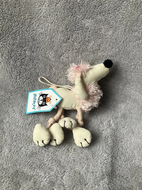 BNWT RETIRED JELLYCAT Dingly Dangly Perdita Pink Poodle Dog Soft Plush ...