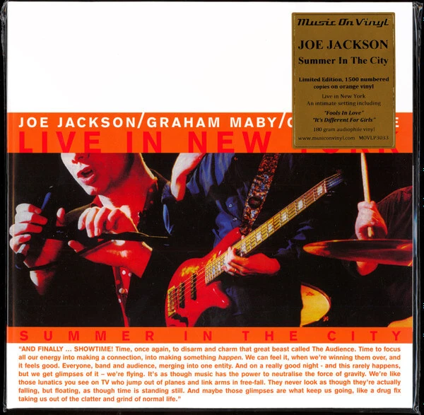 JOE JACKSON / Graham Maby / Gary Burke Summer In The City - Live In New ...
