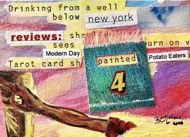 RECYCLED POEM NO. 4 Magazine Collage Mixed Media Surrealism Art ACEO ...