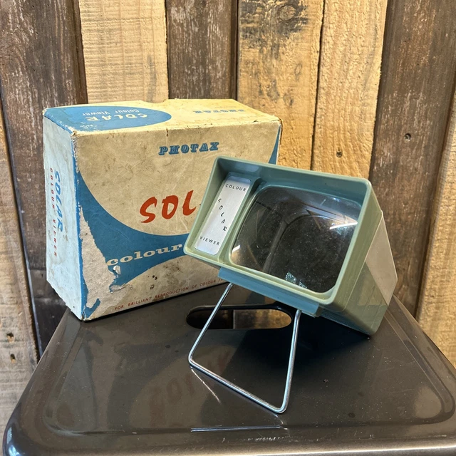 VINTAGE PHOTAX SOLAR Colour Slide Viewer with Original Box (Not Tested ...