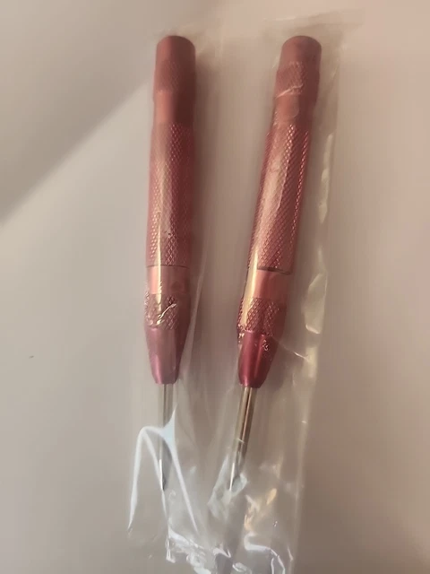 5& SPRING-LOADED ADJUSTABLE Automatic Center Hole Punch Puncher Red ...