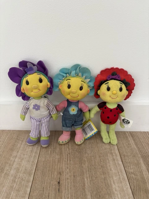 SET OF 3 Vintage Fifi and The FlowerTots Plush Poppy Fifi and Violet ...