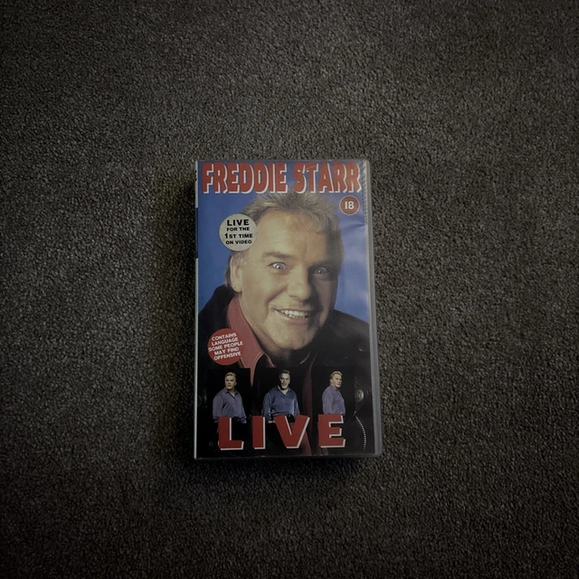 FREDDIE STARR Live - VHS Video Cassette Tape 1993 VGC £8.64 - PicClick UK