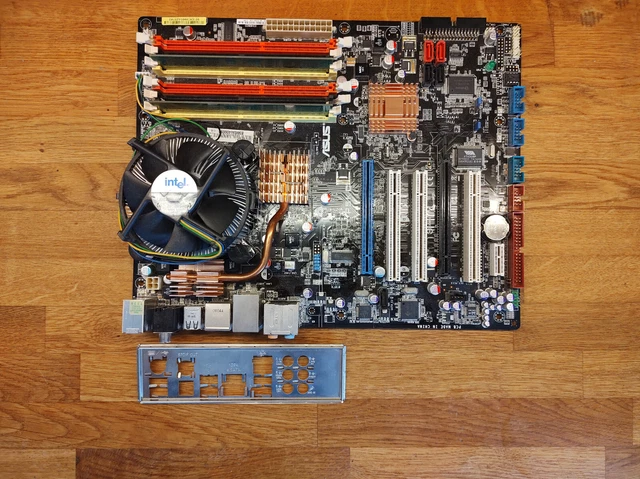 ASUS P5KC INTEL P35 Socket LGA775 Motherboard + Intel Core 2 Q6660 CPU ...