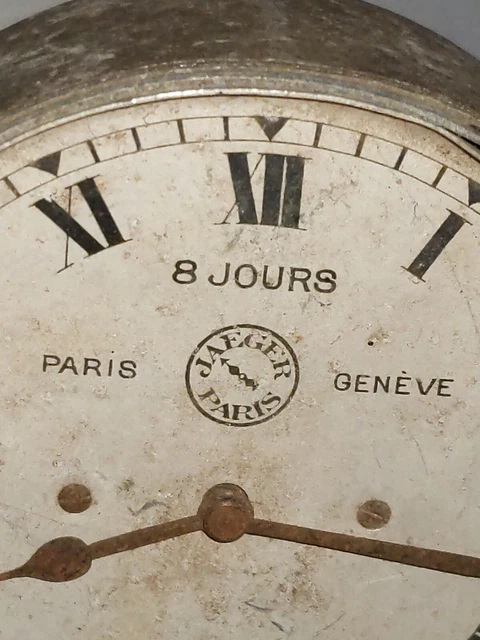 TRÈS RARE Ancien Horloge Automobile Jaeger 8 Jours Rétro EUR 80,00 ...