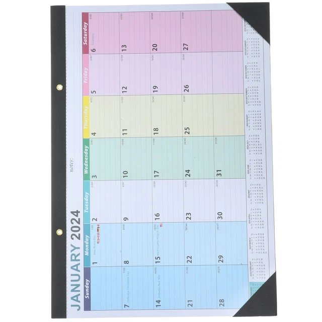 CALENDRIER MURAL SUSPENDU, calendrier de planification, calendrier ...