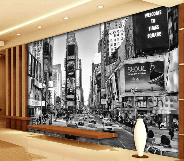 TIMES SQUARE 3D Full Wall Mural Photo Wallpaper Printing Home Kids ...