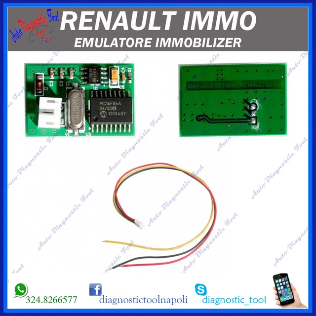 EMULATORE IMMOBILAIZER GRUPPO Renault Immo Per Bypass Code Pin EUR 35 ...