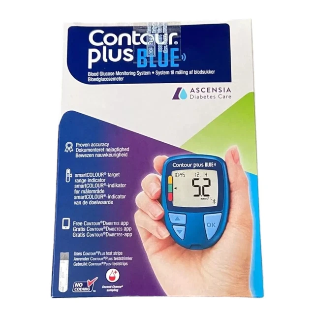 CONTOUR PLUS BLUE Blood Glucose Meter Monitoring System £23.00 ...