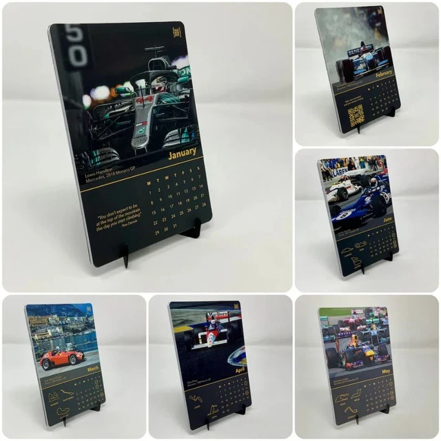 PAPER 2024 CALENDAR for F1 fans New Year's Gifts Desk Calendar Home £9. ...