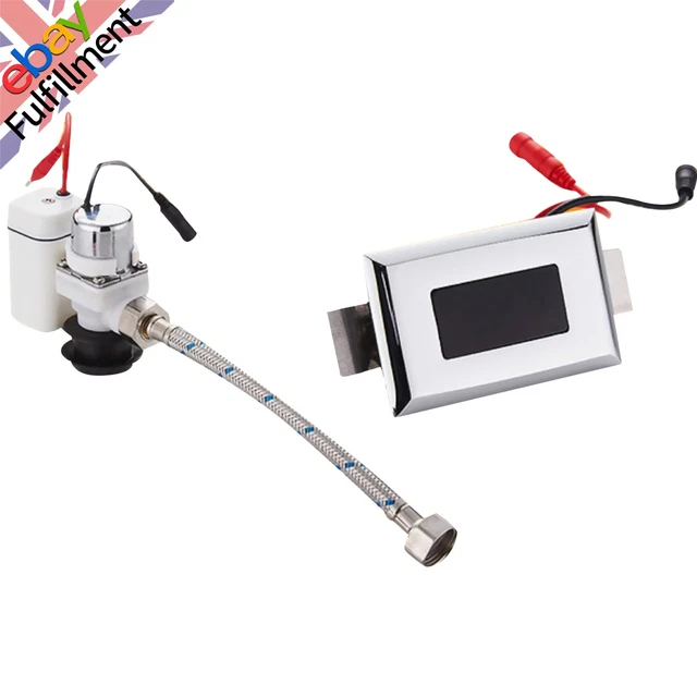 CERAMIC AUTOMATIC URINAL Sensor Flush Valve Toilet Electromagnetic ...