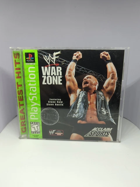 PLAYSTATION PS1 WWF War Zone Greatest Hits (Acclaim, 1999) *TESTÉ CIB ...