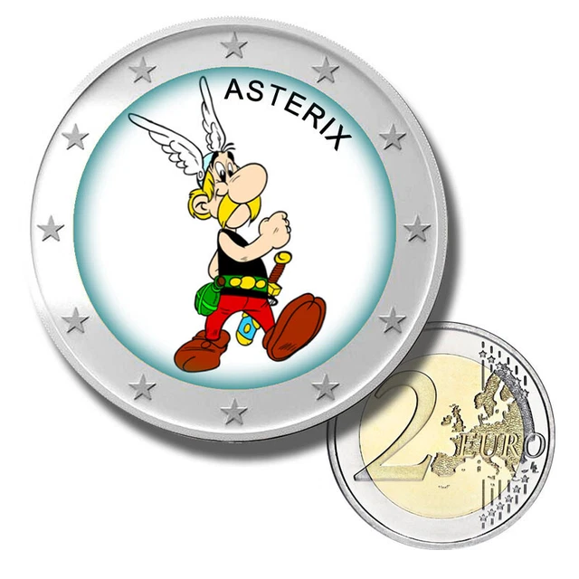 2 EURO COLOR Coin "Asterix" - 2 Euro Coloured Coin - Bank Fresh £7.58 ...