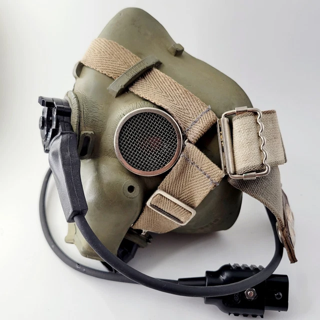 RAF H TYPE Oxygen Mask For Flying Helmet, Original British Pilot Kit ...