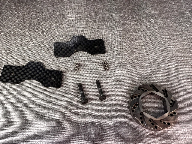 THUNDER TIGER MTA4 Optional Titanium Brake Disc with Carbon Pads £20.54 ...