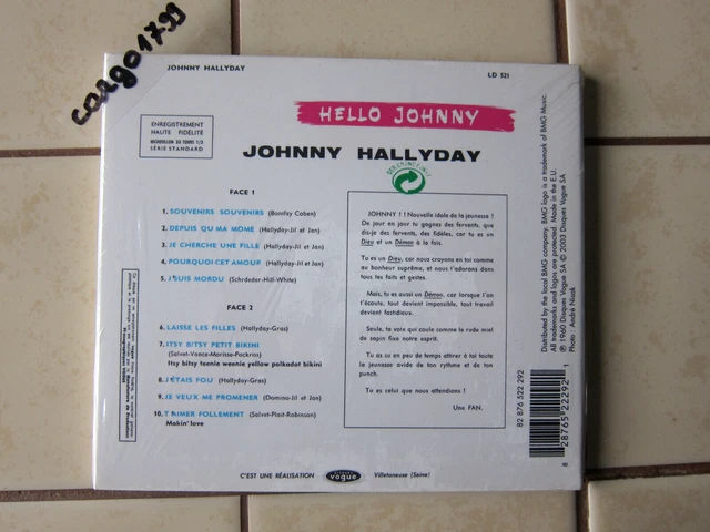 CD NEUF JOHNNY hallyday digipack hello johnny édition de luxe 2003 EUR 17,90 - PicClick FR