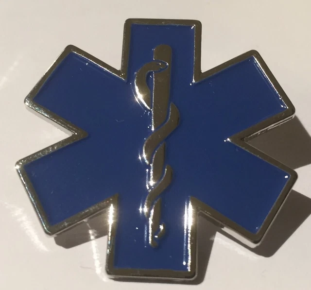 STAR OF LIFE Lapel/Pin Badge. Medical Symbol, Caduceus Paramedic ...