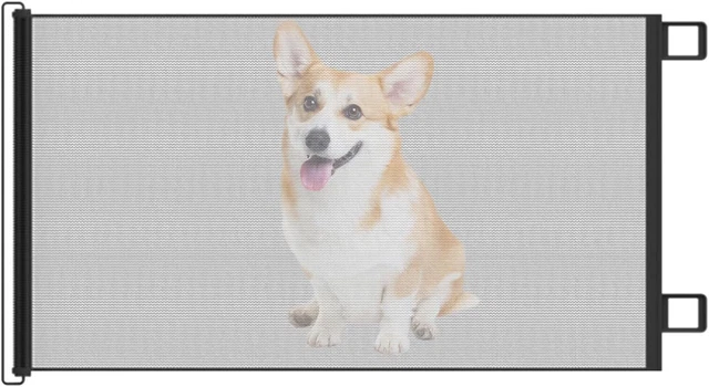 RETRACTABLE BABY SAFETY Gate Dog Gate, No-Drill Safety Gates for Pets ...