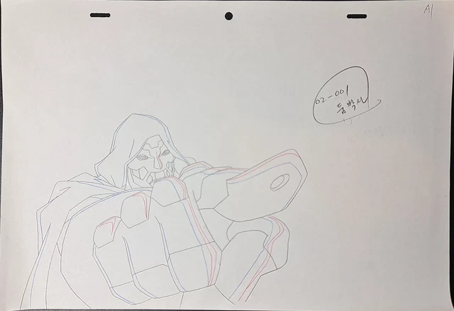 MARVEL AVENGERS ASSEMBLE Production Animation Cel Drawing: Dr Doom ...