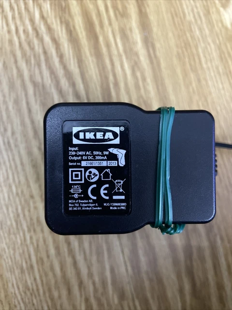 GENUINE IKEA ADAPTER POWER SUPPLY ADAPTOR 6V 300mA £12.00 - PicClick UK