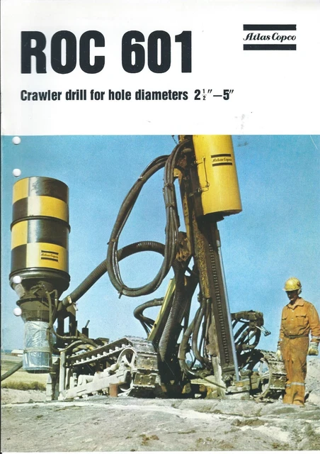 EQUIPMENT BROCHURE - Atlas Copco - ROC 601 - Crawler Drill - c1977 ...