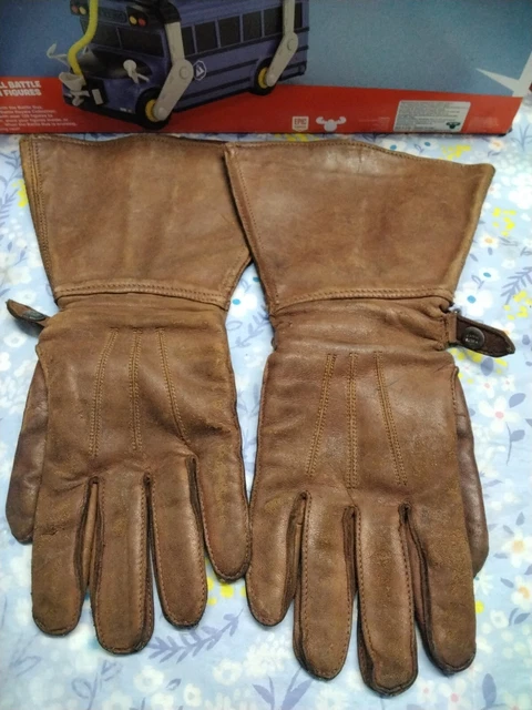 WW2 LEATHER GLOVES.RAF LEATHER GAUNTLETS.WW2 RAF PILOT.WW11 £25.00 ...