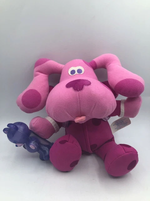 BLUES CLUES FISHER Price 2000 Mattel Bedtime Magenta Plush Stuffed Toy ...