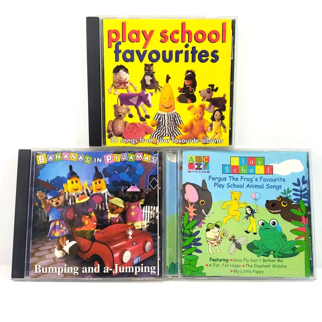 3 PLAY SCHOOL Bananas in Pyjamas ABC for Kids CD Bundle Lot Pre-Owned ...