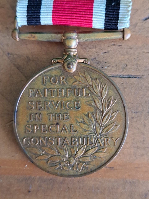 GEORGE V1 ERA Special Constabulary Faithful Service Medal Sergt ...