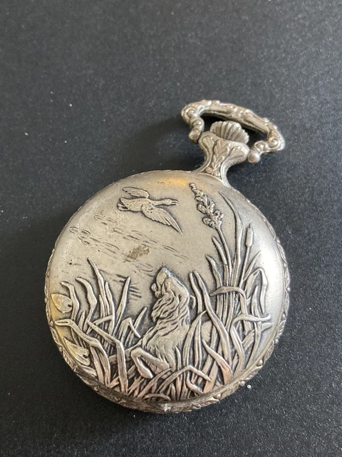 MONTRE GOUSSET ASTRAL Décor Chien Acier pocket Watch EUR 25,00 ...