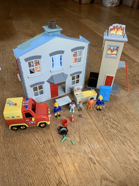 FIREMAN SAM FIRE Station & Training Tower, Figures, Vehicle ...