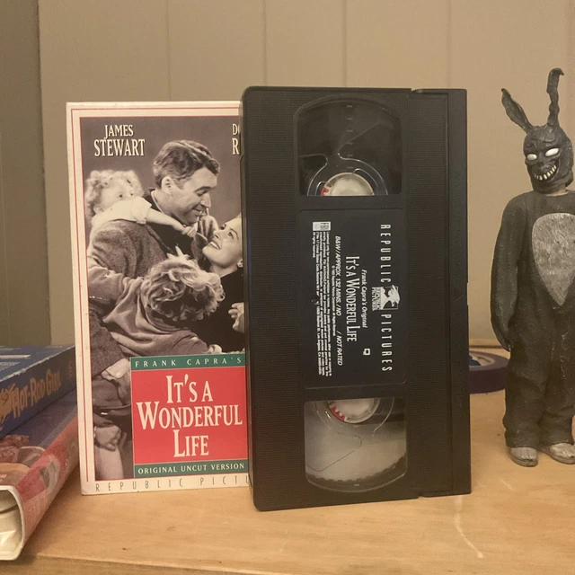 IT'S A WONDERFUL Life VHS - James Stewart / Donna Reed Christmas Movie ...