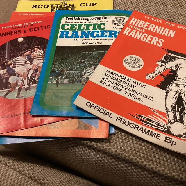 SCOTTISH CUP S/F & final programmes x 6 (1972-79) £4.88 - PicClick UK
