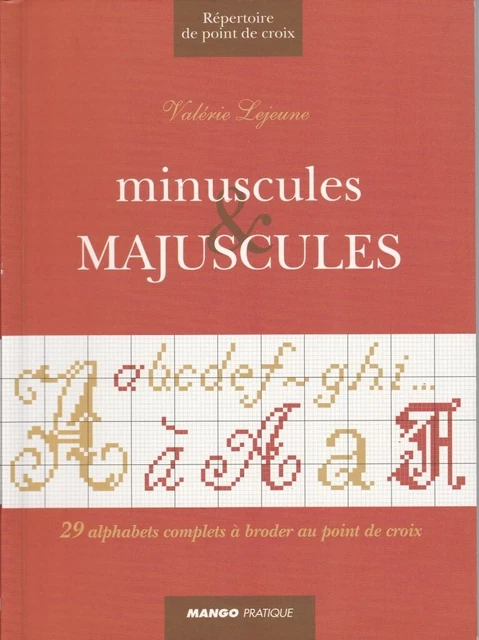 CARNET MANGO RÉPERTOIRE minuscules Majuscules point de croix Valérie ...