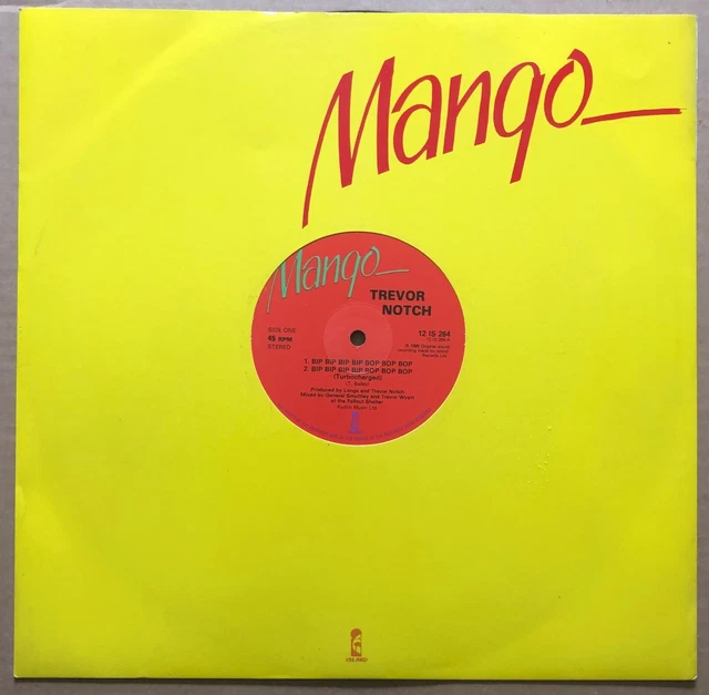 TREVOR NOTCH BIP Bip Bip Bip Bop Bop 12" vinyle UK Mango 1986 n/w turbo EUR 4,60 - PicClick FR